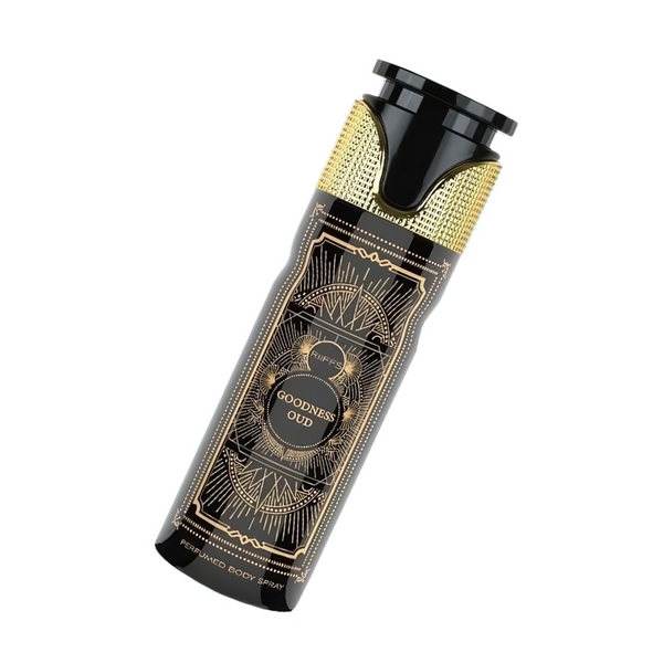 Desodorante Goodness Oud Black Riffs 200ML Unisex - Productos de Lujo