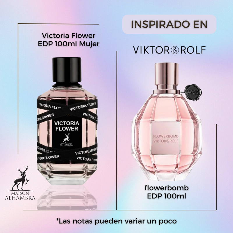 Victoria Flower Maison Alhambra Edp 100Ml Mujer- Inspirado En flowerbo