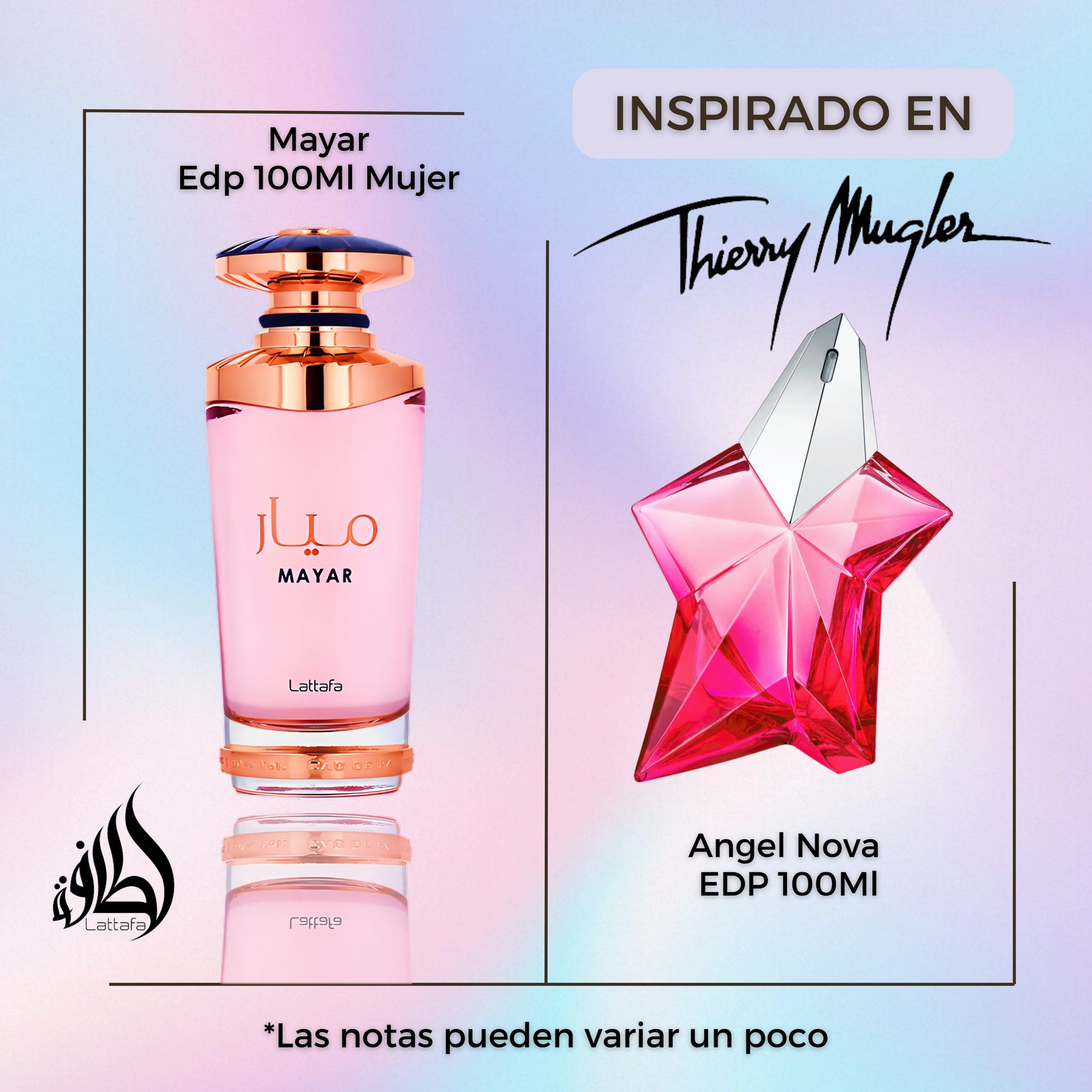 Mayar By Lattafa EDP 100 ML Mujer-Inspirado en Angel Nova Mugler