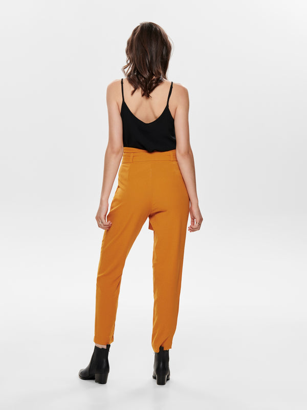 Pantalon Onlpiper Hw Paperbag Mostaza - Productos de Lujo