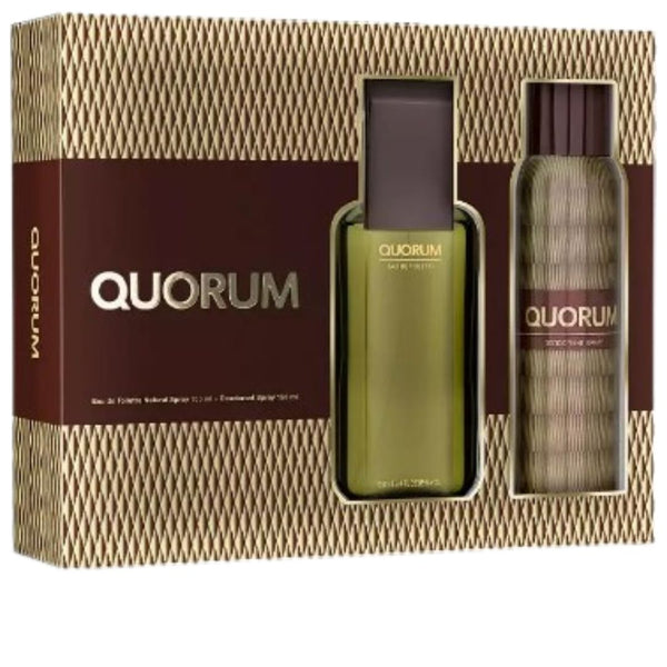Estuche Quorum Edt 100 + 150ml Deodorant Hombre72 - Productos de Lujo