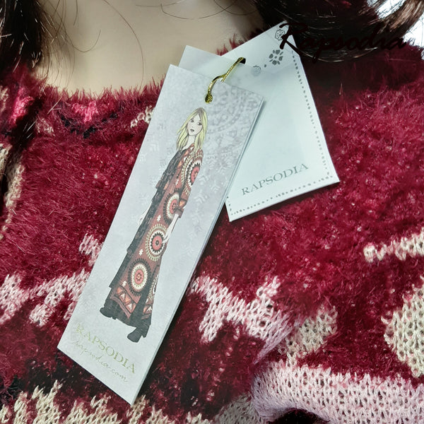 Sweater Rapsodia New Suzani Rosa - Productos de Lujo